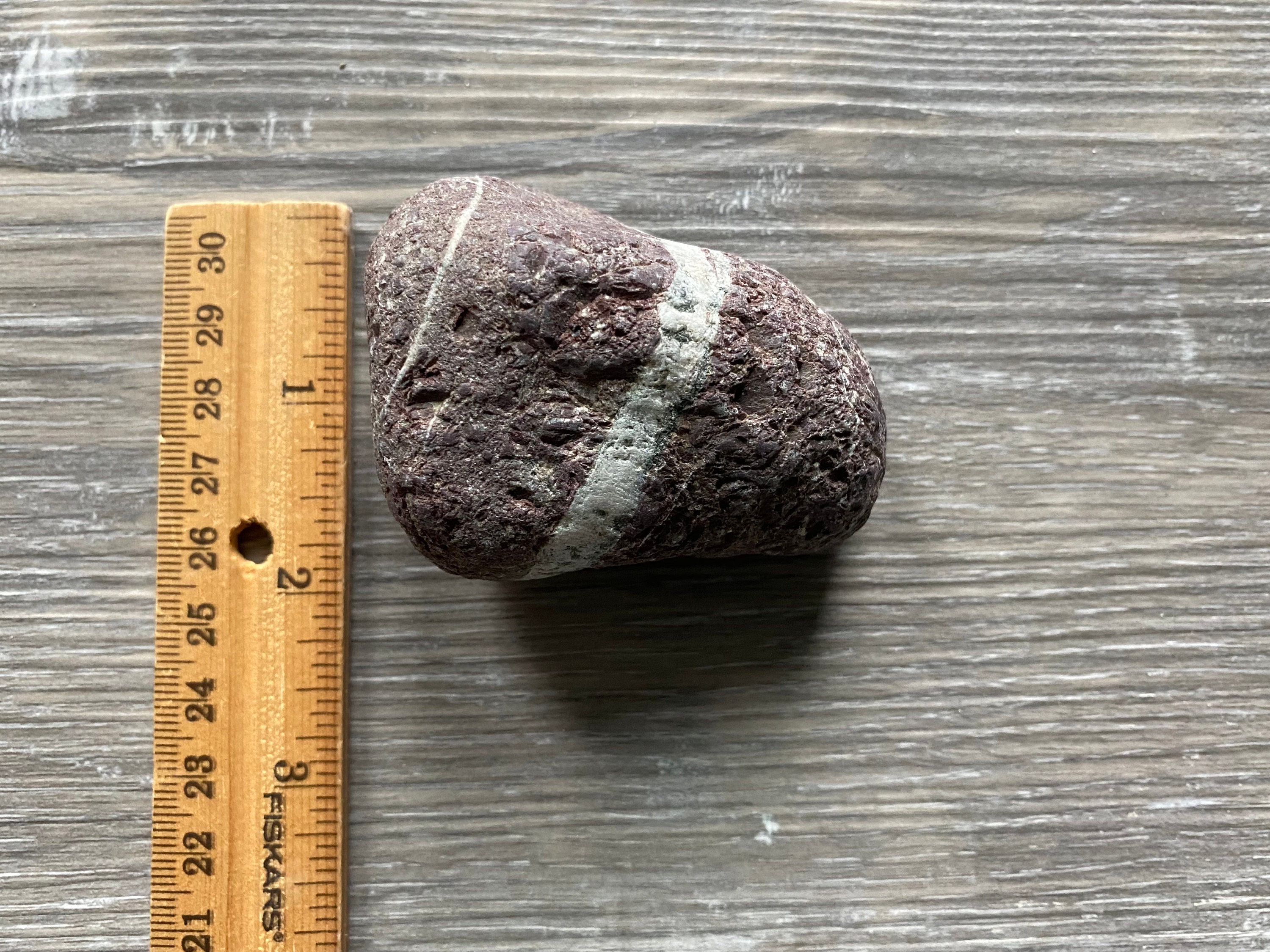 Red Wishing Stone Wish Stone New England Beach Stone One - Etsy