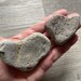TWO 2 Heart Stones, 8.1 Oz., Beach Stone Hearts, Heart Shaped Beach ...