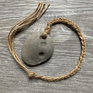 Protection Stone Amulet, Fossil Hag Stone, Hag Stone Talisman, Holey ...