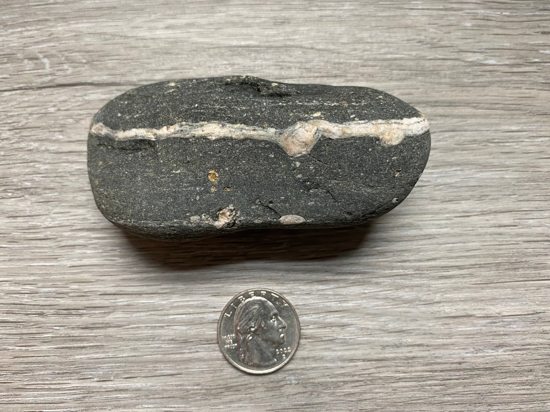 Large Wish Stone Wishing Stone One Line Stone Beach Stone - Etsy