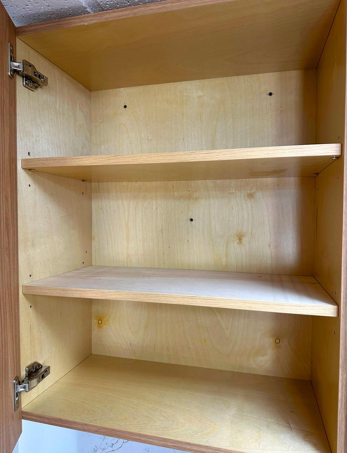 Custom Maple Cabinet Shelf - 3/4" Plywood Shelves With Clear Finish ...