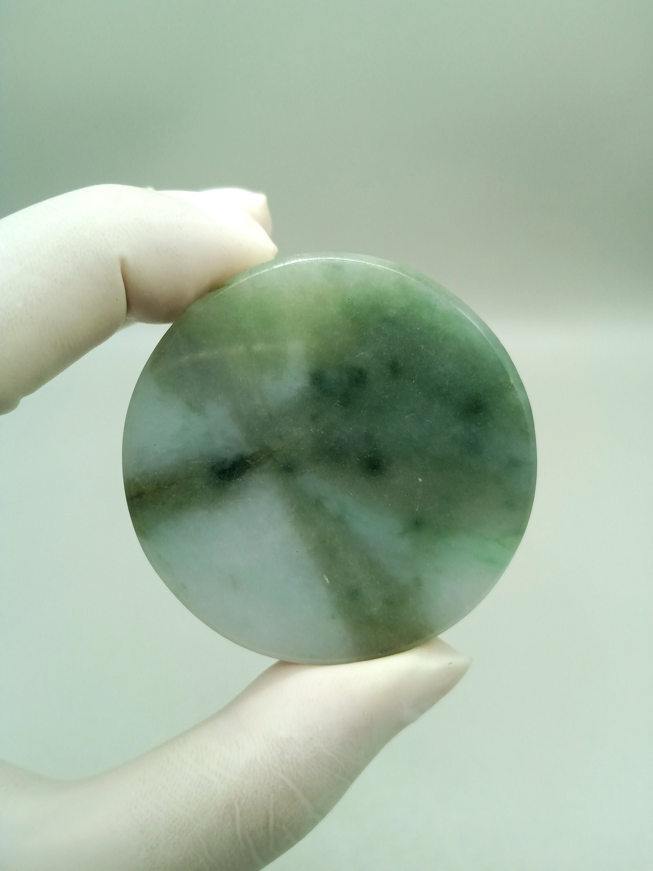 Craft Supplies & Tools Gemstones 52mm Jade Sliced polished Rough 100% ...