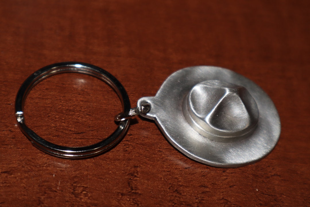 RCMP Pewter Keychain Stetson Hat - Etsy