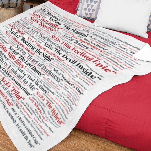 TVD All 171 Episodes Throw Blanket - Etsy