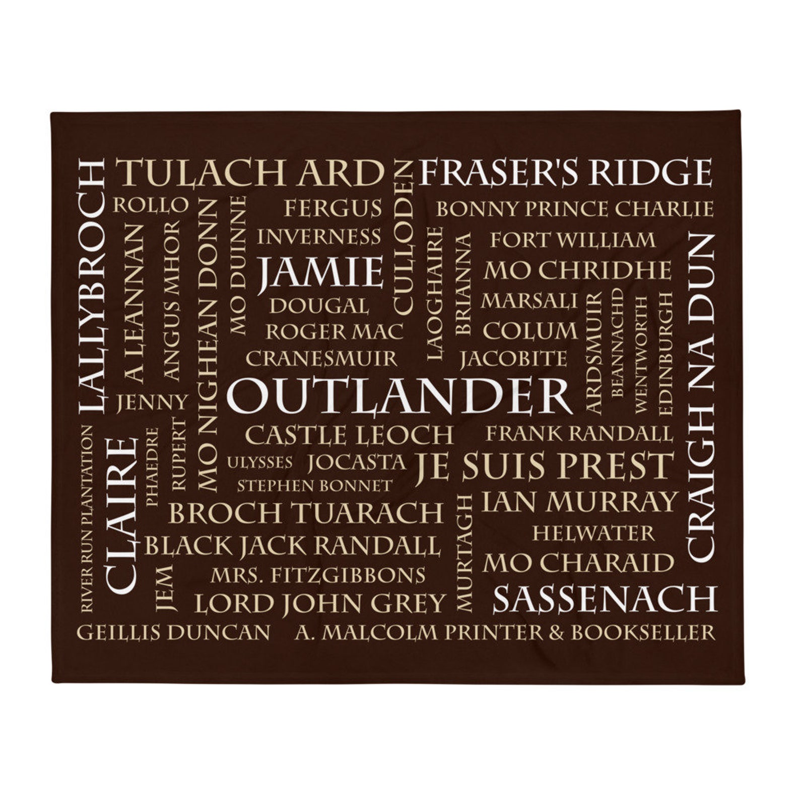 Outlander book Series or TV Series Throw Blanket - Etsy
