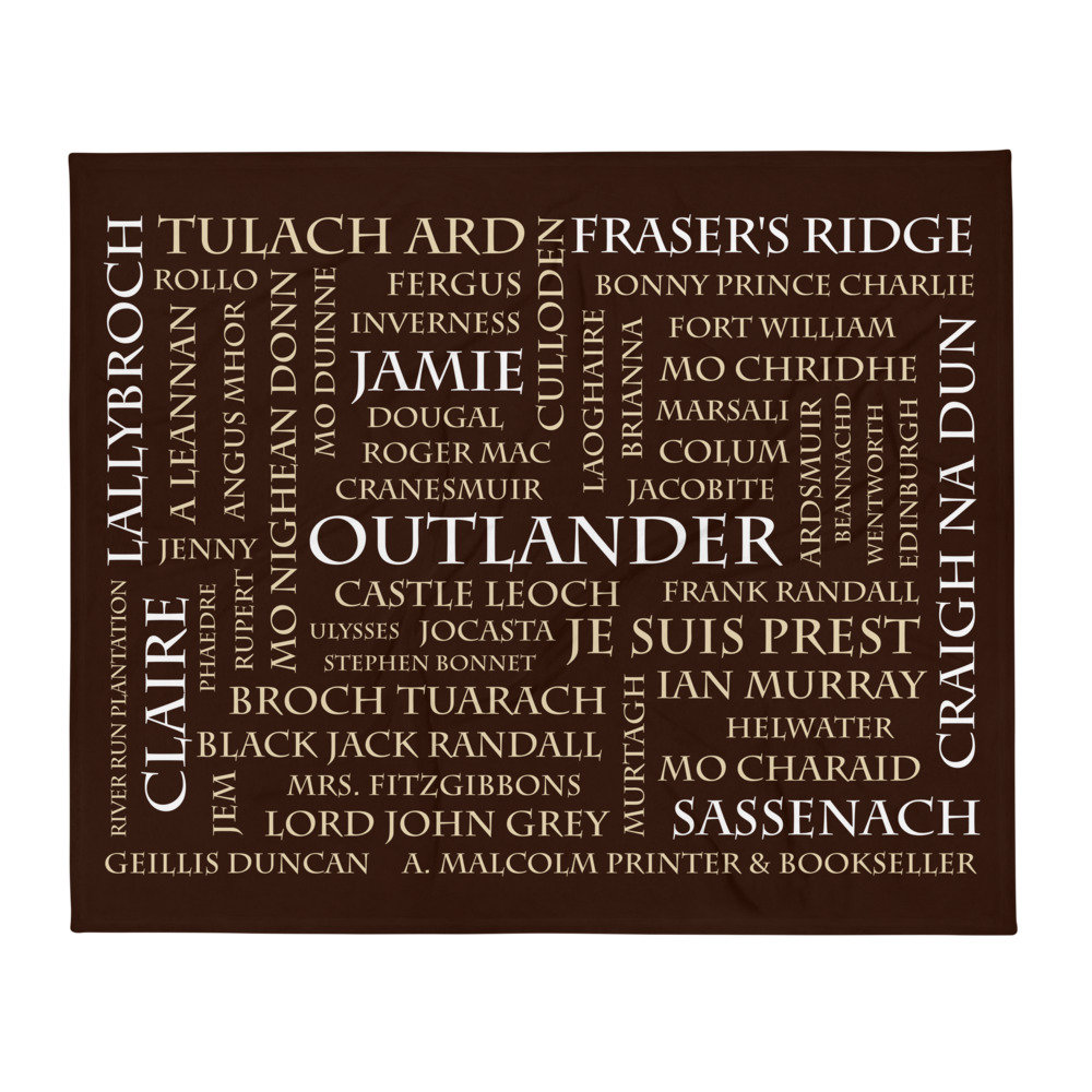 Outlander book Series or TV Series Throw Blanket | Etsy
