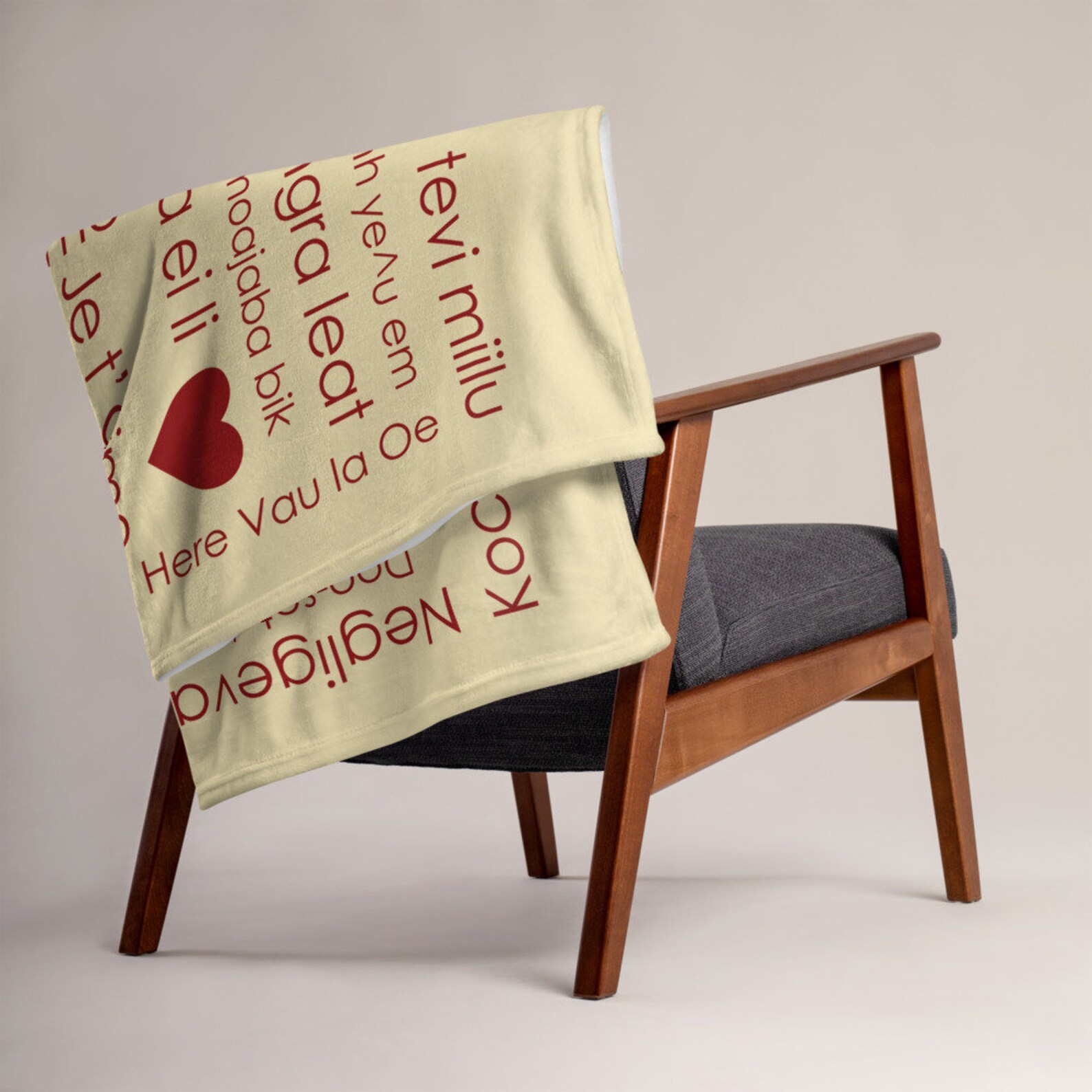 I Love You in 50 Languages Throw Blanket - Etsy