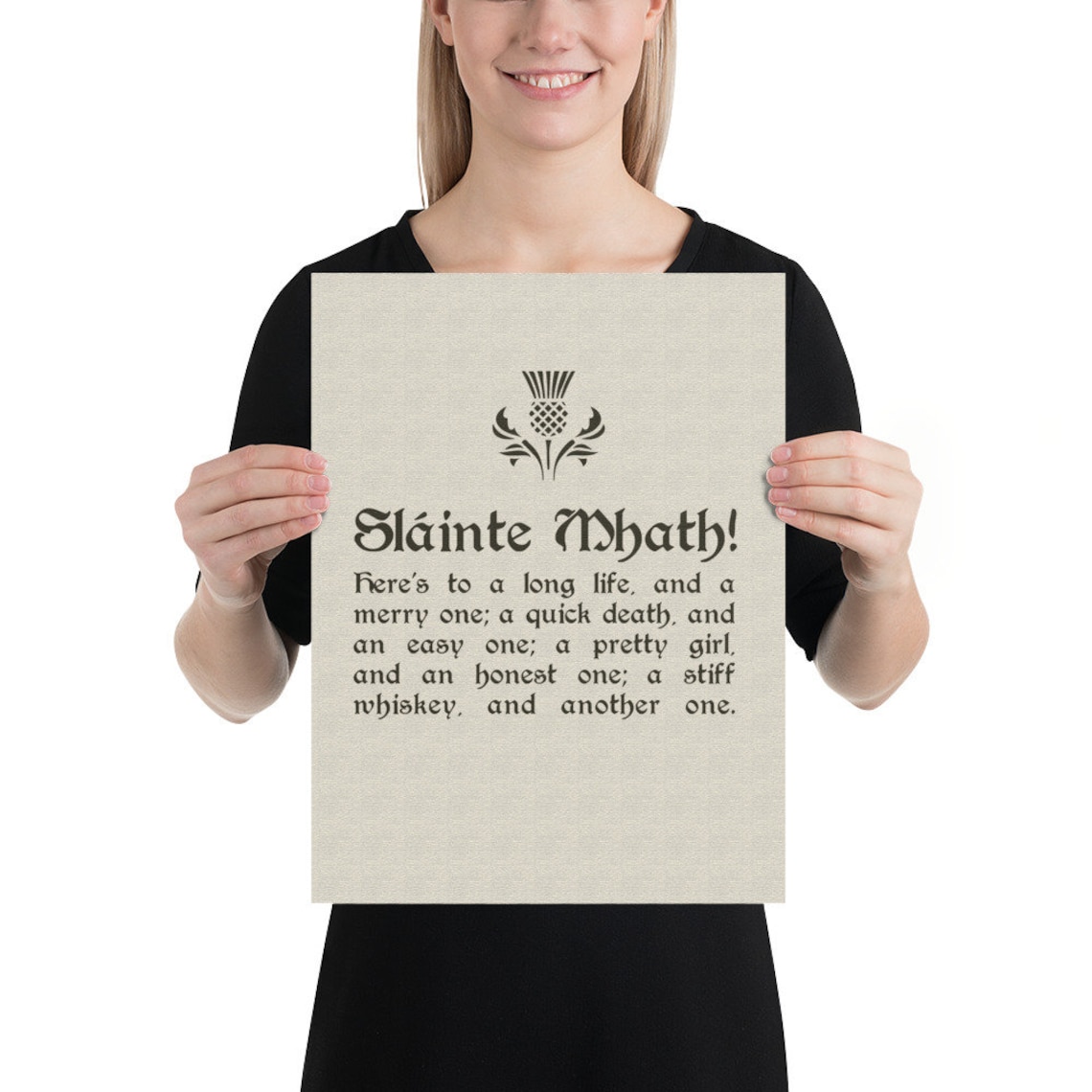 Slainte Mhath Scottish Toast Print - Etsy