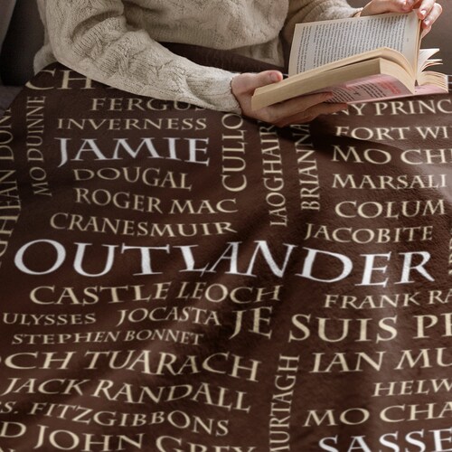 Outlander book Series or TV Series Throw Blanket | Etsy