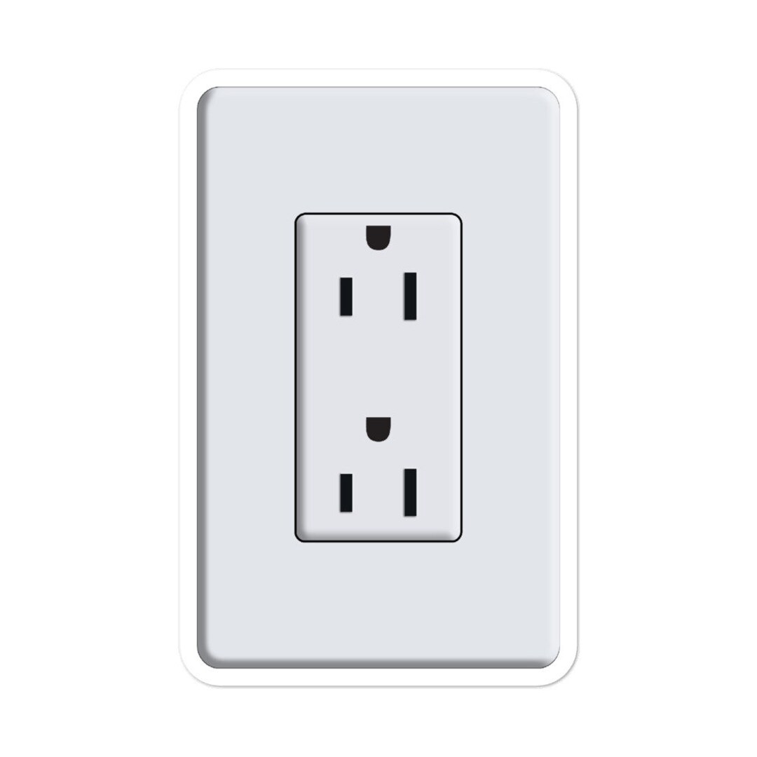 Wall Receptacle Plug Outlet Prank Sticker - Etsy