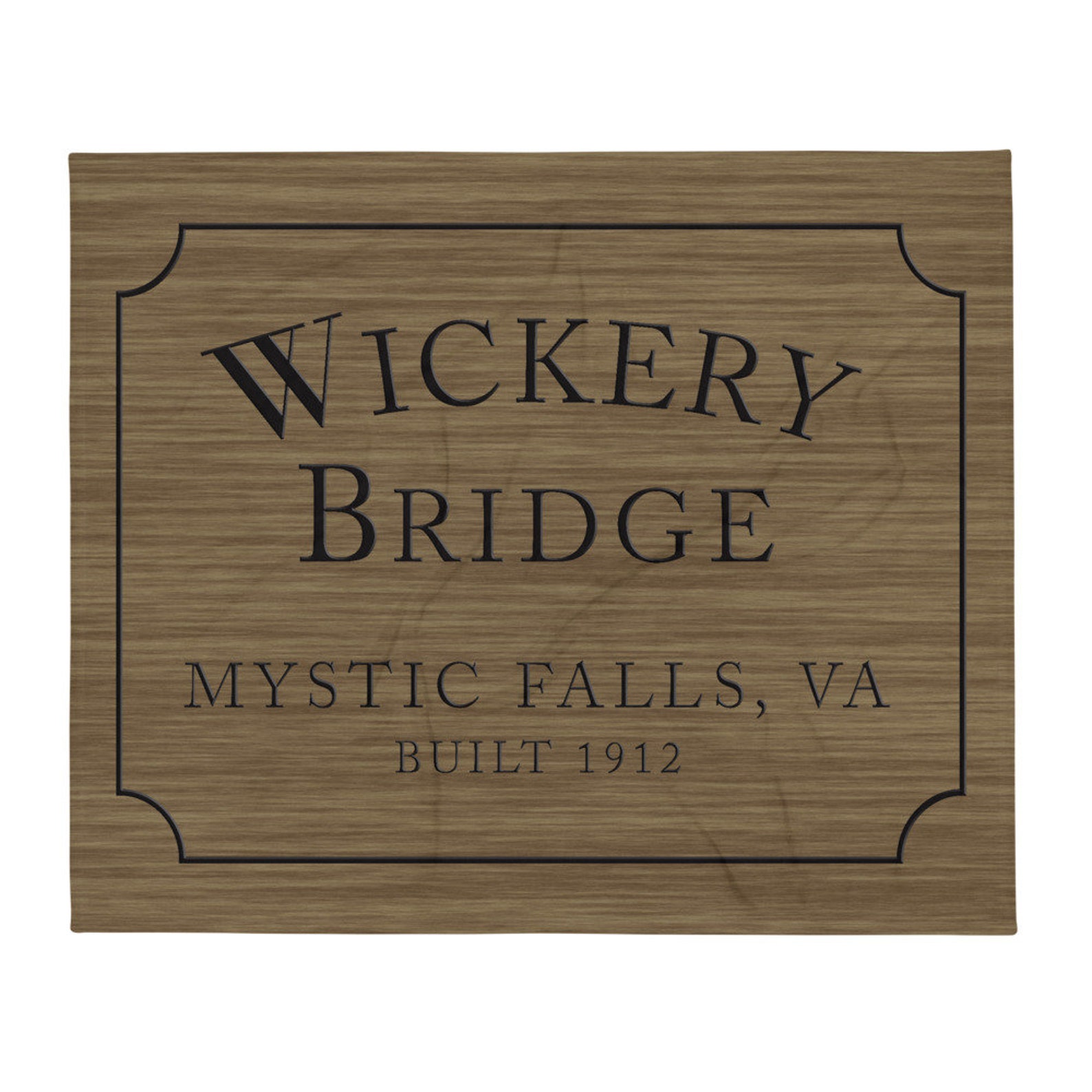 Wickery Bridge - TVD - Throw Blanket - Etsy