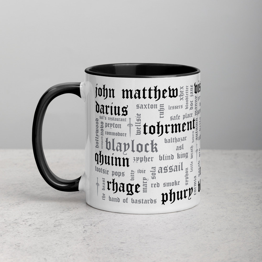 Black Dagger Brotherhood Word Cloud Mug White - Etsy