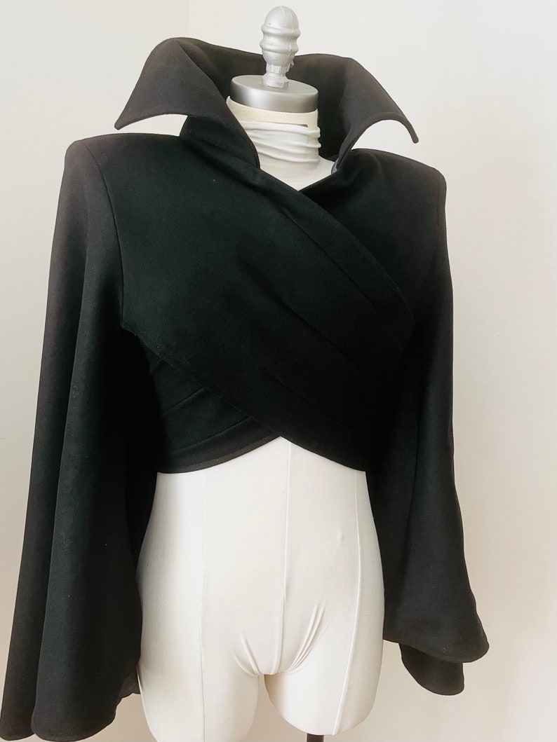 Cape Wrap Cape Capelet Black Coat Cloak Edwardian Cape - Etsy