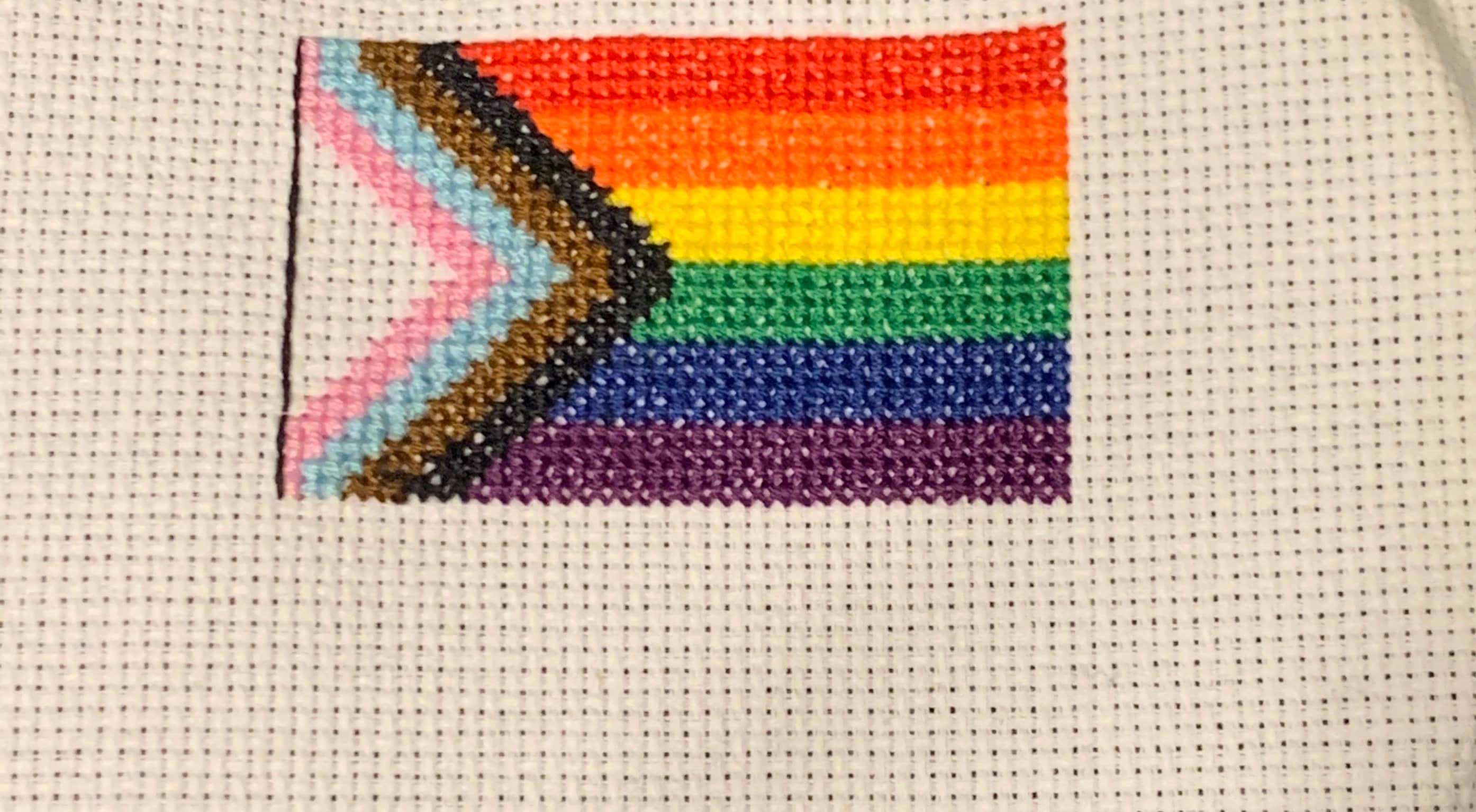 Cross Stitch Pride Flag! - Etsy