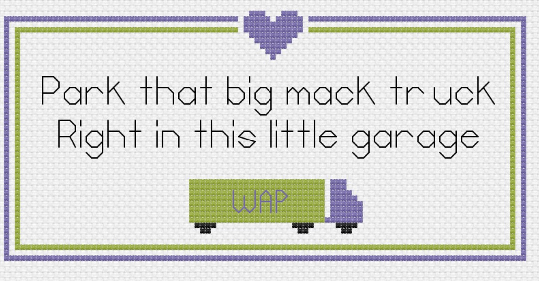 WAP Cross Stitch Pattern - Etsy