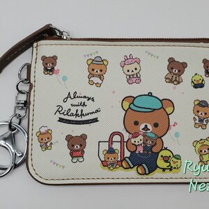 Cute Kawaii Leather Wallet Coin Purse Bear Rilakkuma - Etsy