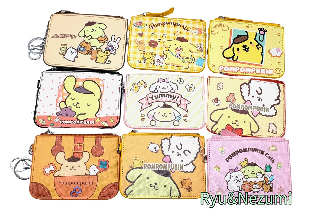 Cute Kawaii Leather Wallet Coin Purse Sanri | Pom | Purin | - Etsy