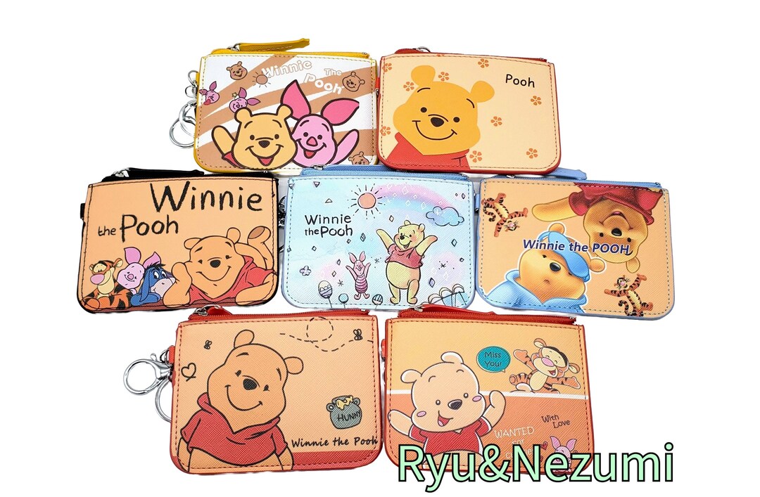 Cute Kawaii Leather Wallet Coin Purse Disne Winnie the Pooh | Piglet ...