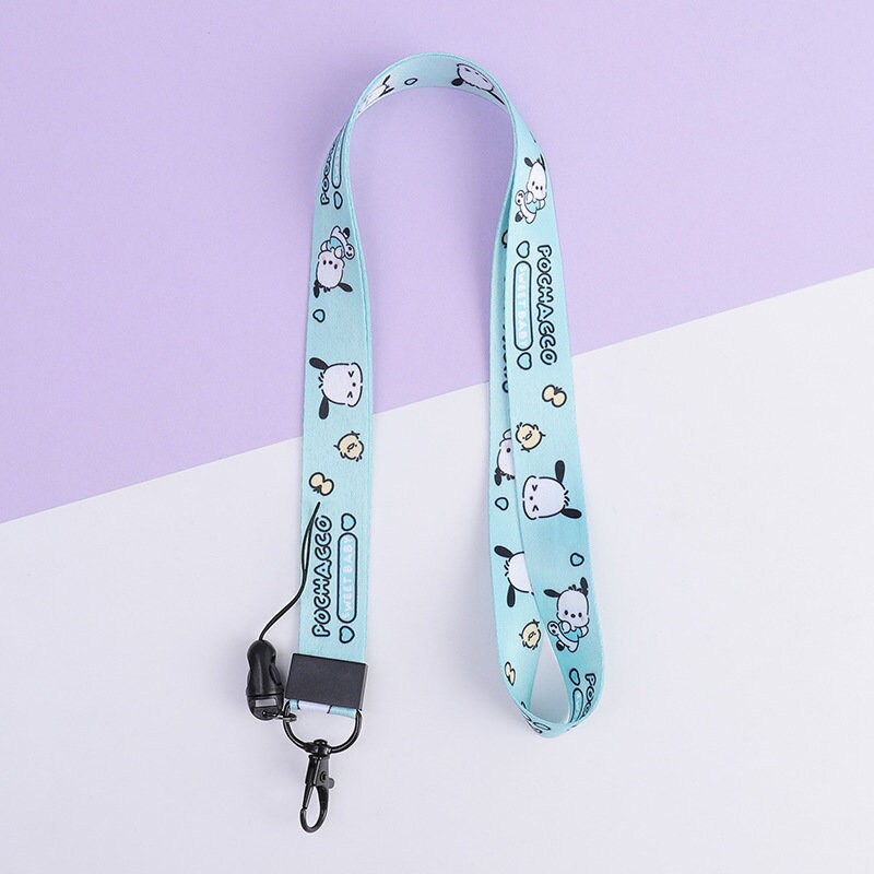 Cute Kawaii Cloth Lanyard Keychain Holder ID Badges Strap Keys Sanrio ...