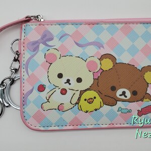 Cute Kawaii Leather Wallet Coin Purse Bear Rilakkuma - Etsy