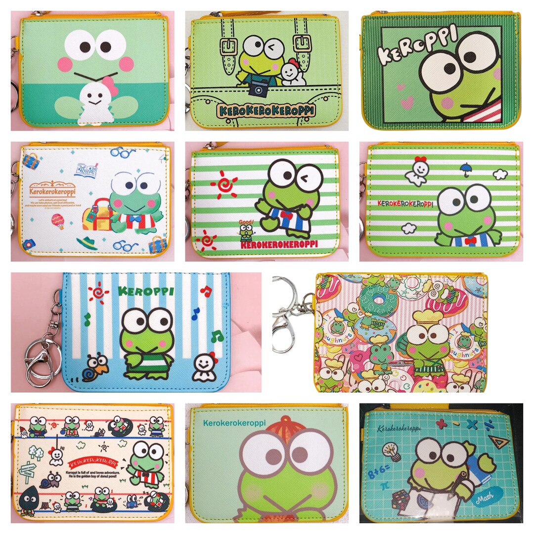 Cute Kawaii Leather Wallet Coin Purse Sanrio Keroppi Kitty Frog - Etsy
