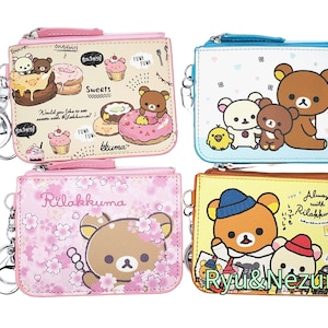 Cute Kawaii Leather Wallet Coin Purse Bear | Rilakkum - Etsy