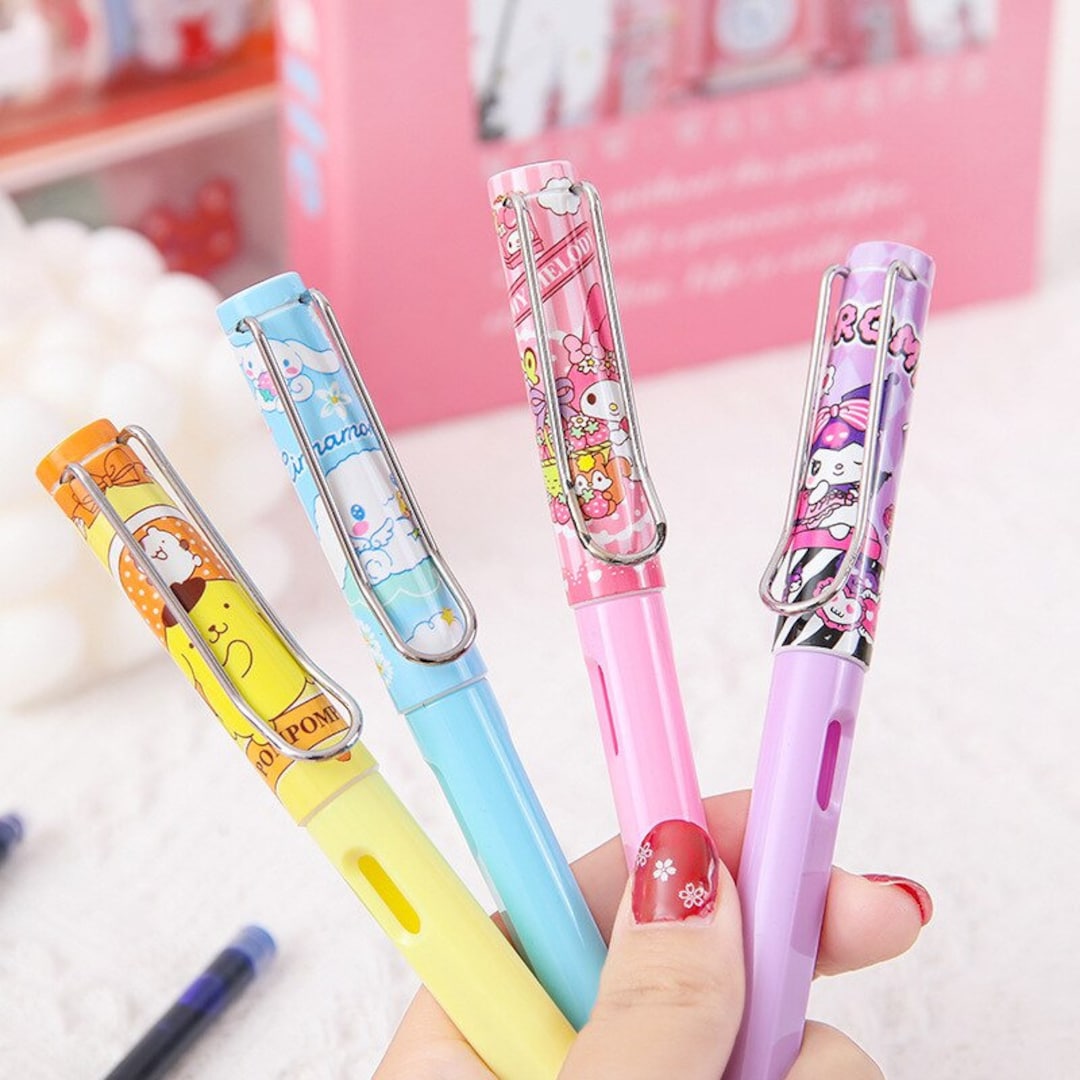 Cute Kawaii Fountain Pen Sanrio Stationery My Melo Kuro Cinnamo Purin ...