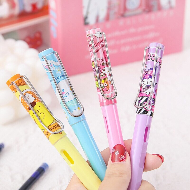 Cute Kawaii Fountain Pen Sanrio Stationery My Melo Kuro Cinnamo Purin ...