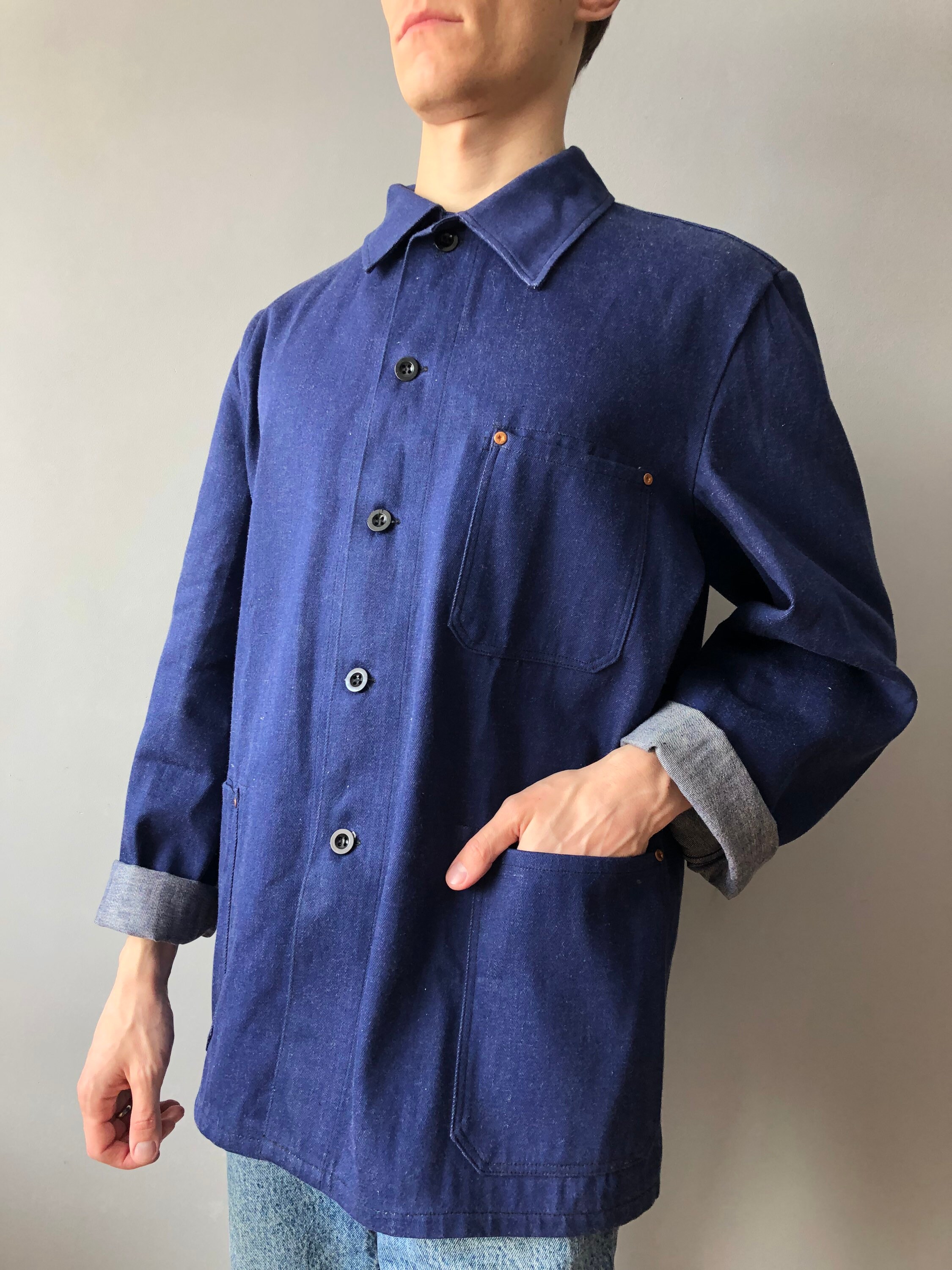 French Work Jacket / Bleu De Travail / French Workwear / French Chore ...