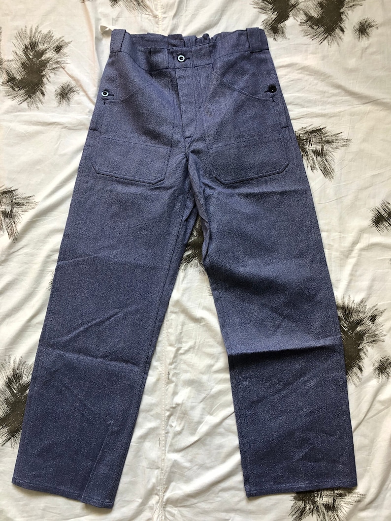 Workwear Pants / French Chore Pants / French Workwear / Bleu De Travail ...