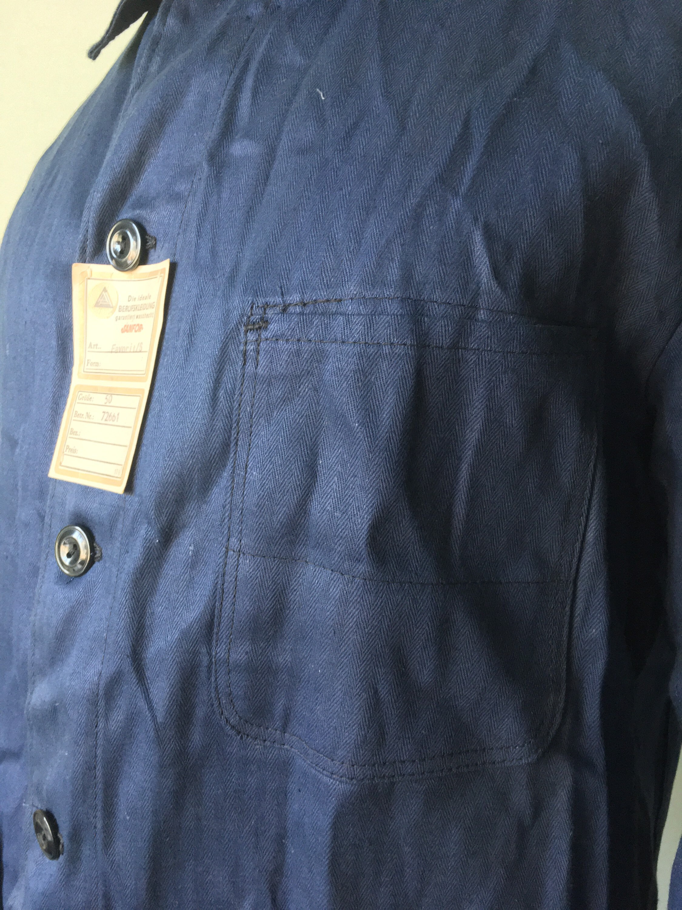 French Work Jacket / Bleu De Travail / French Workwear / French Chore ...