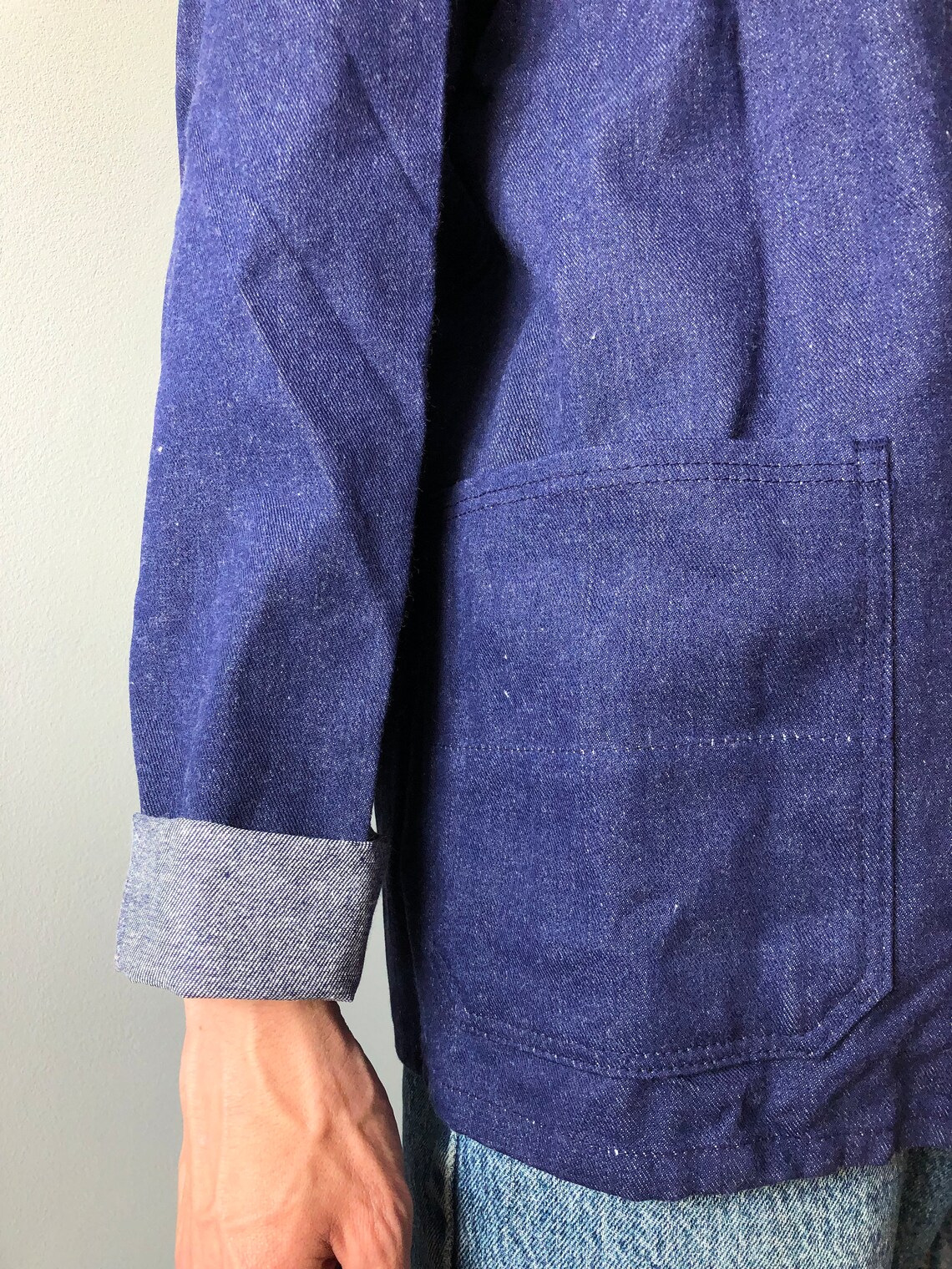 French Work Jacket / Bleu De Travail / French Workwear / - Etsy