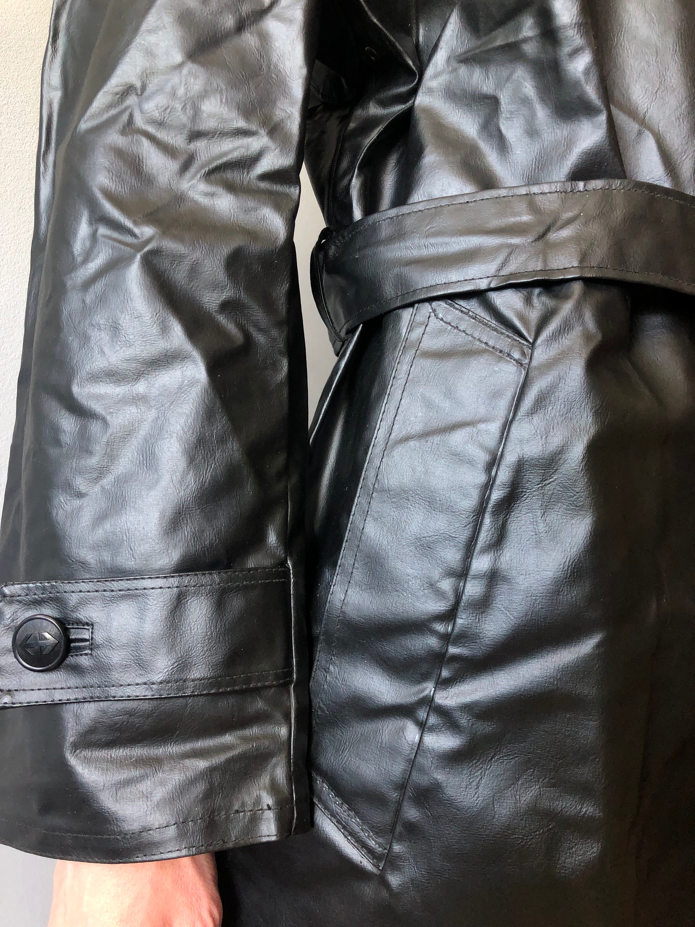 Rubber Raincoat / Black Raincoat / PVC Raincoat / Size M-L - Etsy
