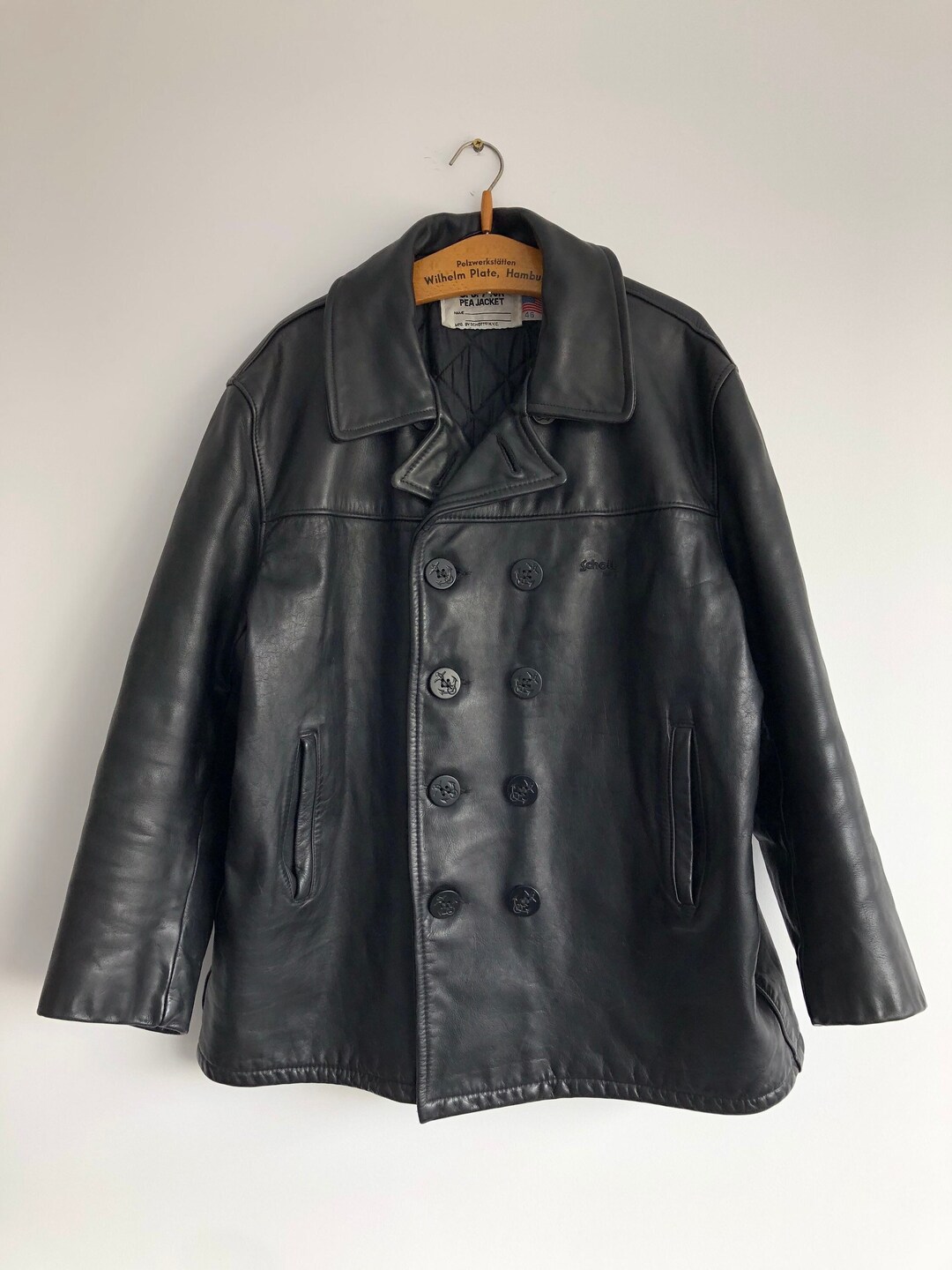 Schott Leather / Schott Pea Coat / Schott 740 / Schott Pea Jacket ...