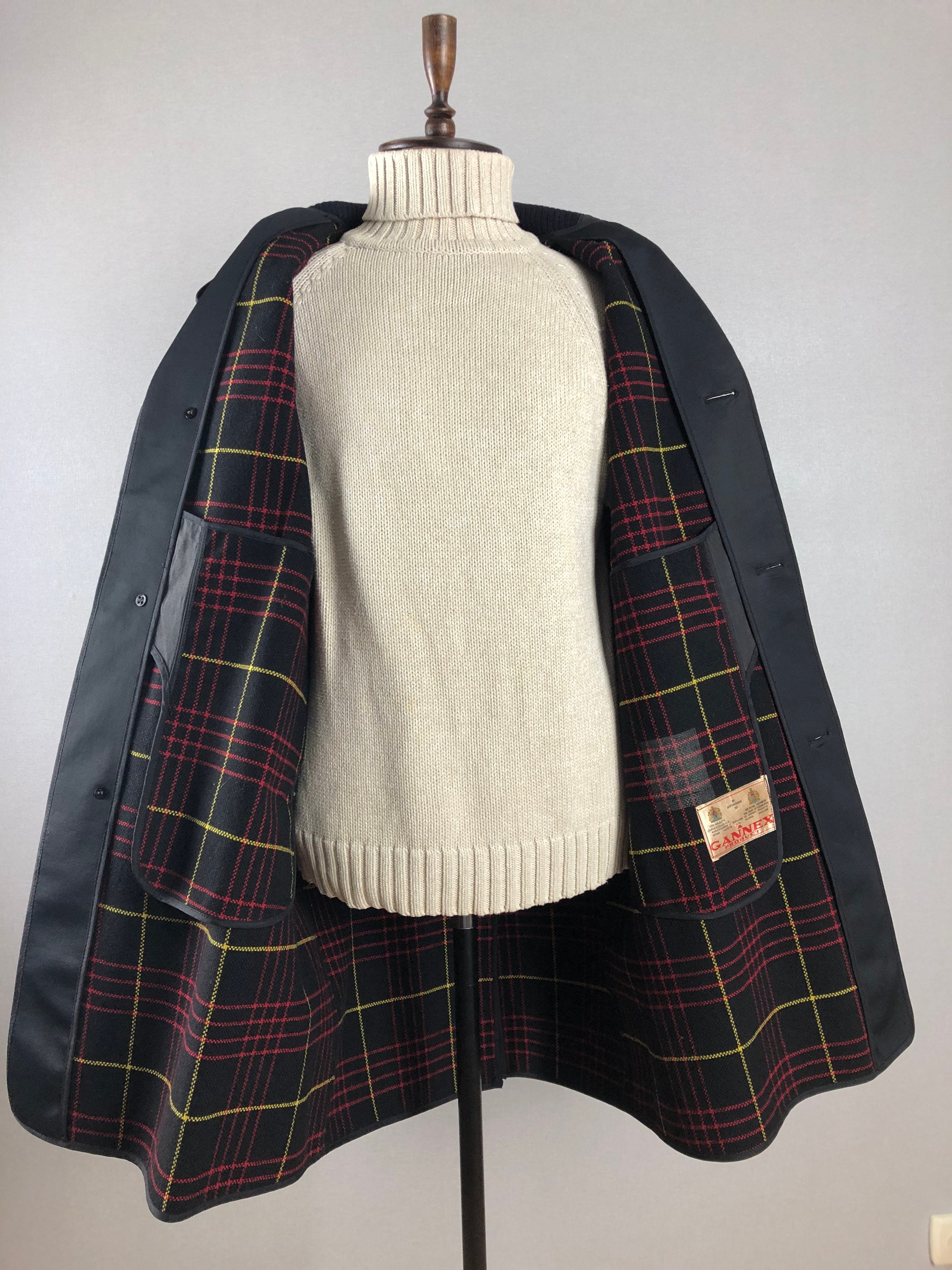 Mens Car Coat / Mens Trench Raincoat / Gannex Coat / Size L-XL / 1960s ...