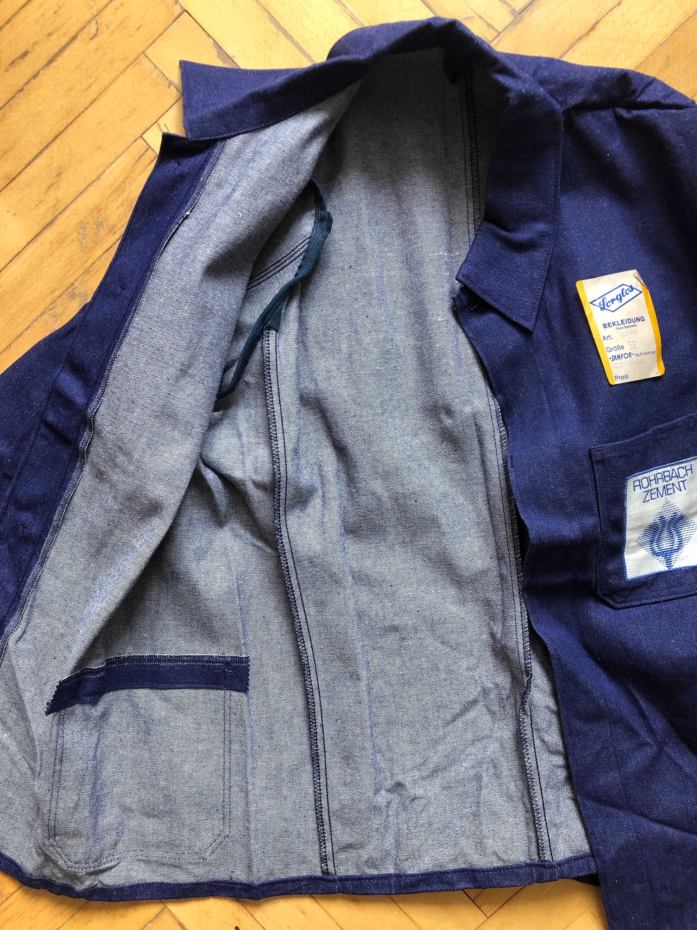 French Work Jacket / Bleu De Travail / French Workwear / - Etsy