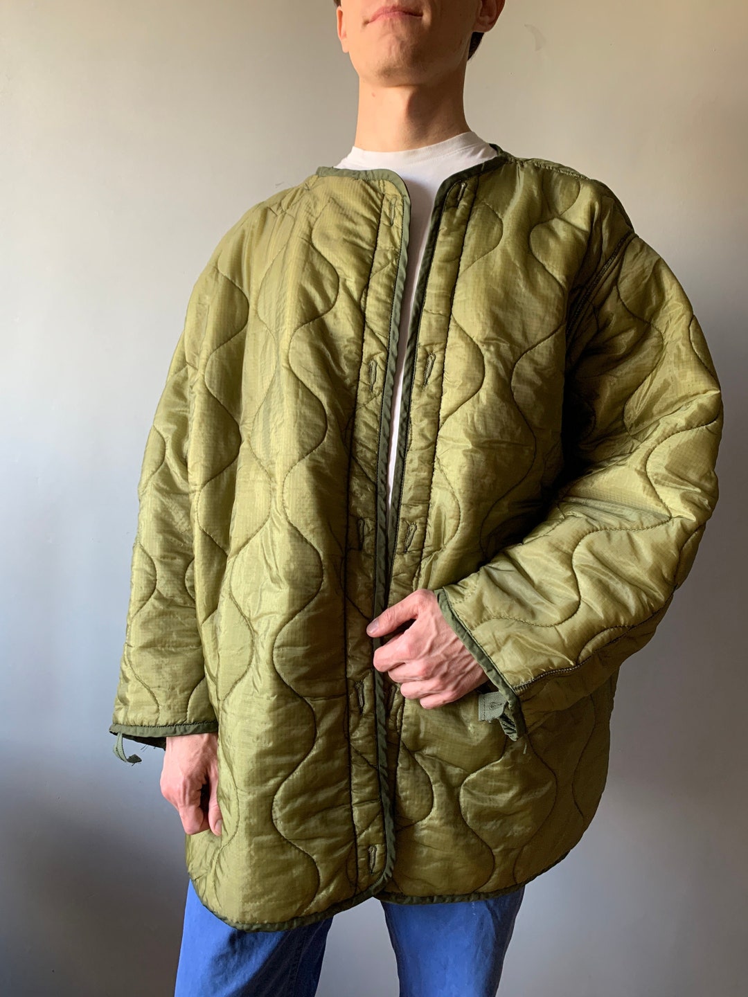 US Army Liner / M65 Field Jacket / OG107 / M65 Jacket / Size L - Etsy