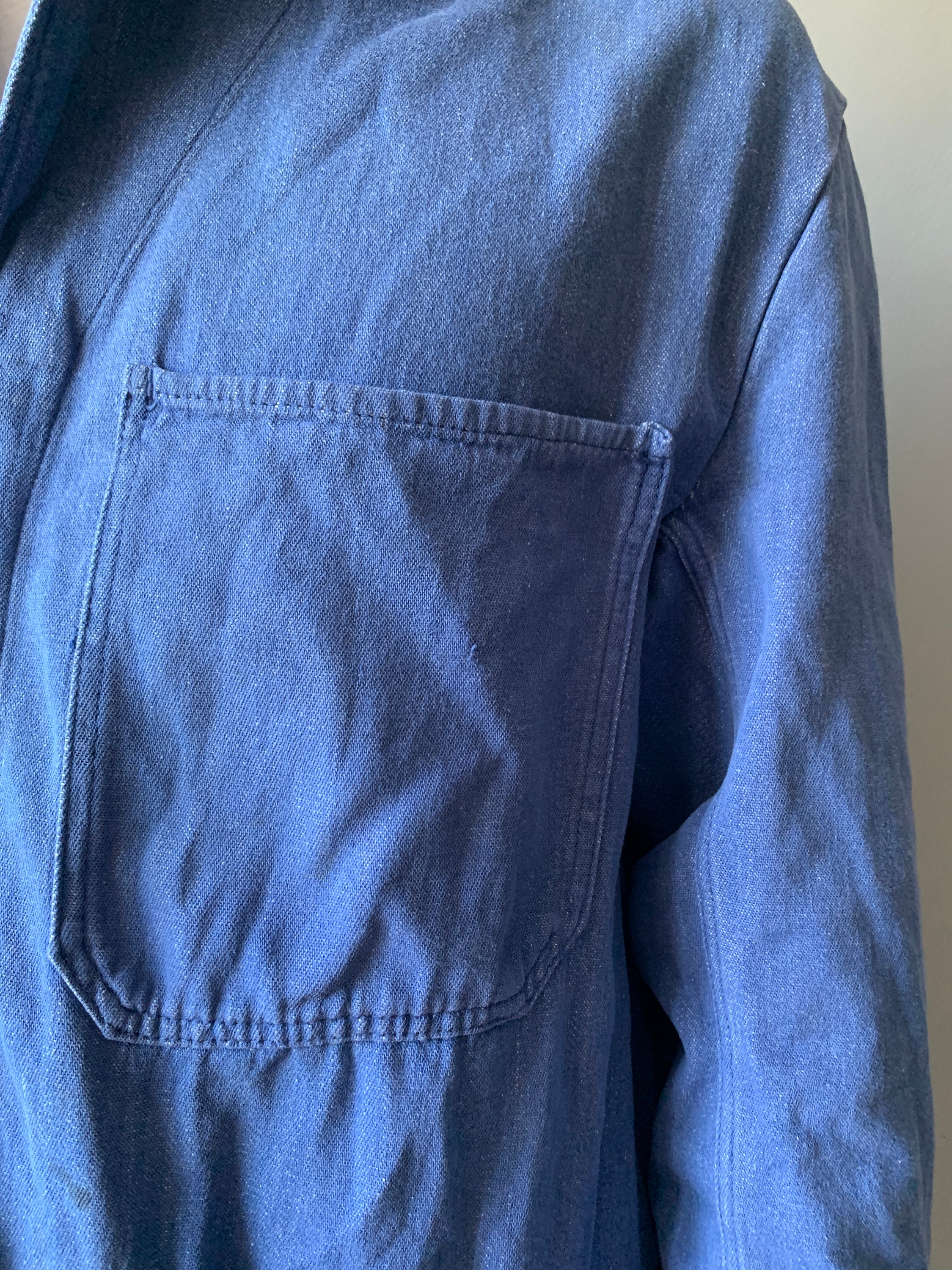 French Work Jacket / Bleu De Travail / French Workwear / - Etsy