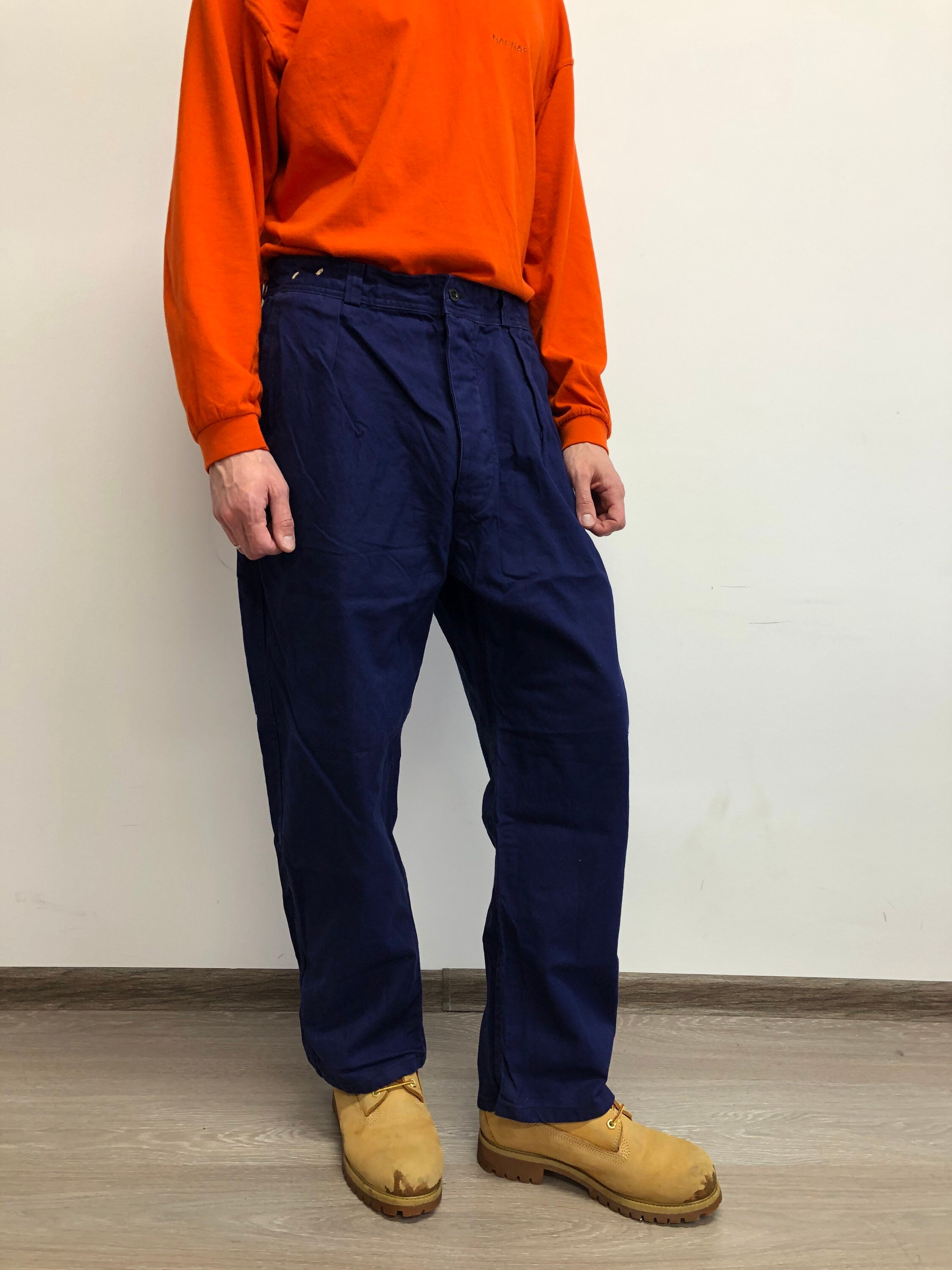Workwear Pants / French Chore Pants / French Workwear / Bleu - Etsy