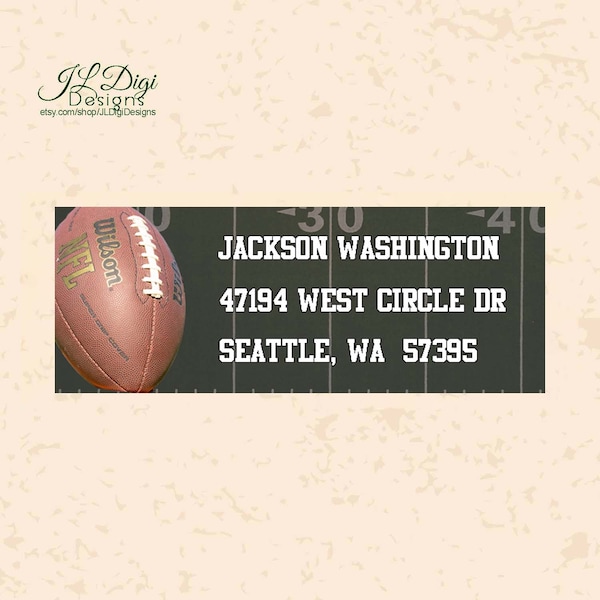 Football Labels - Etsy