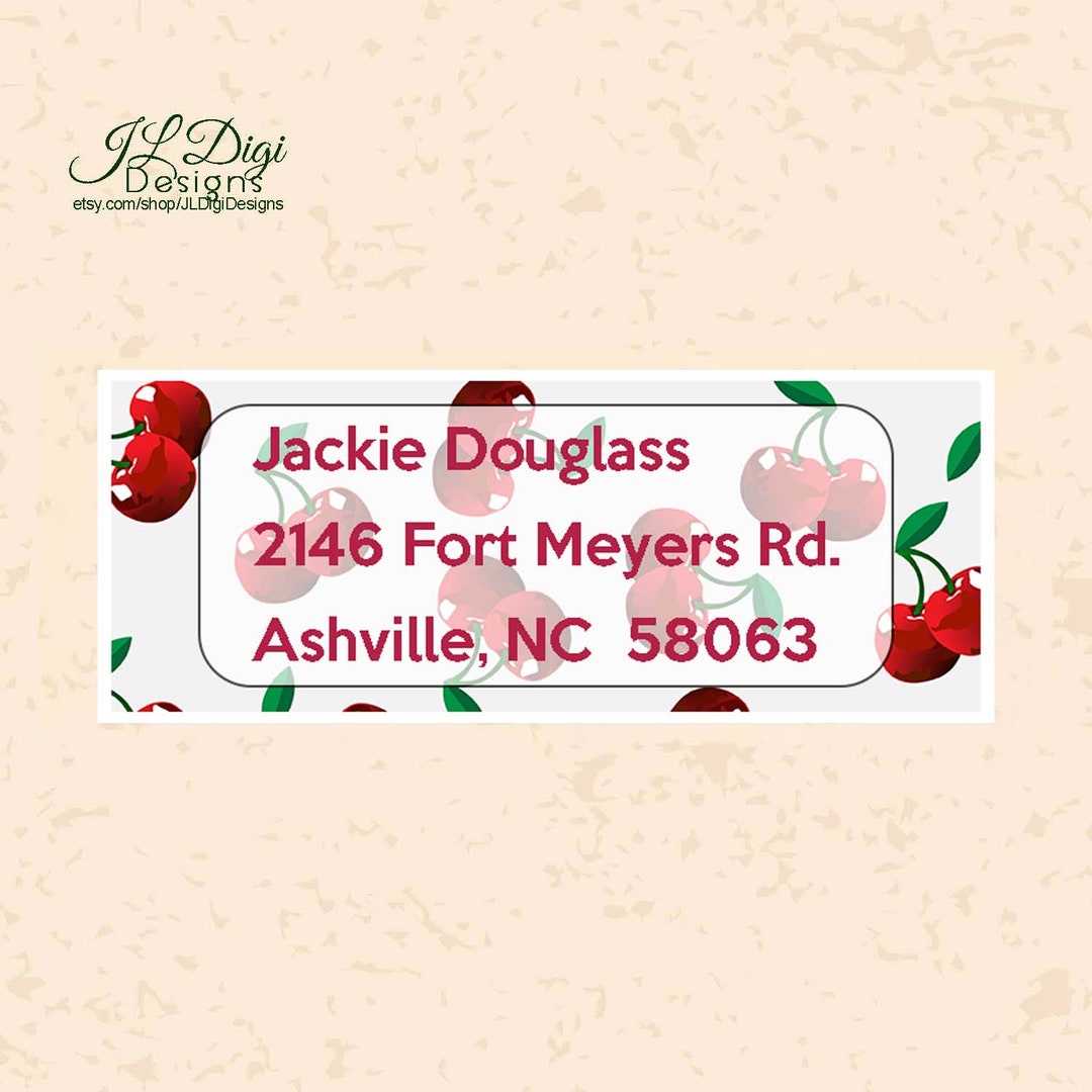 Return Address Label, Personalized Address Label, Springtime Address ...