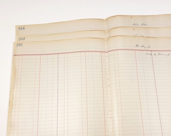 Large Ledger Book - Etsy