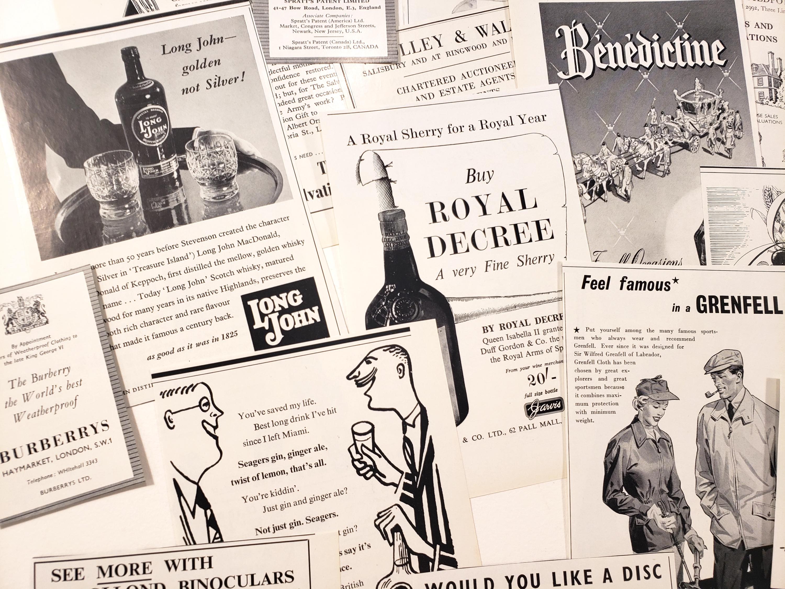 Vintage British Advertisements, 1953 Coronation, Black & White, Vintage ...