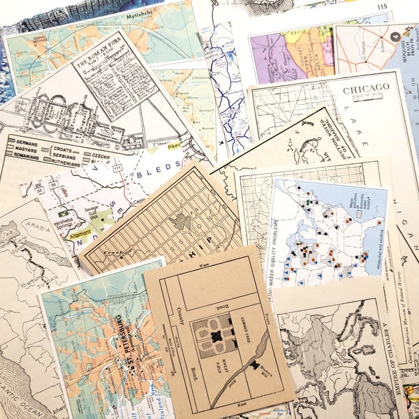 Vintage Scrapbooking Scraps - Etsy