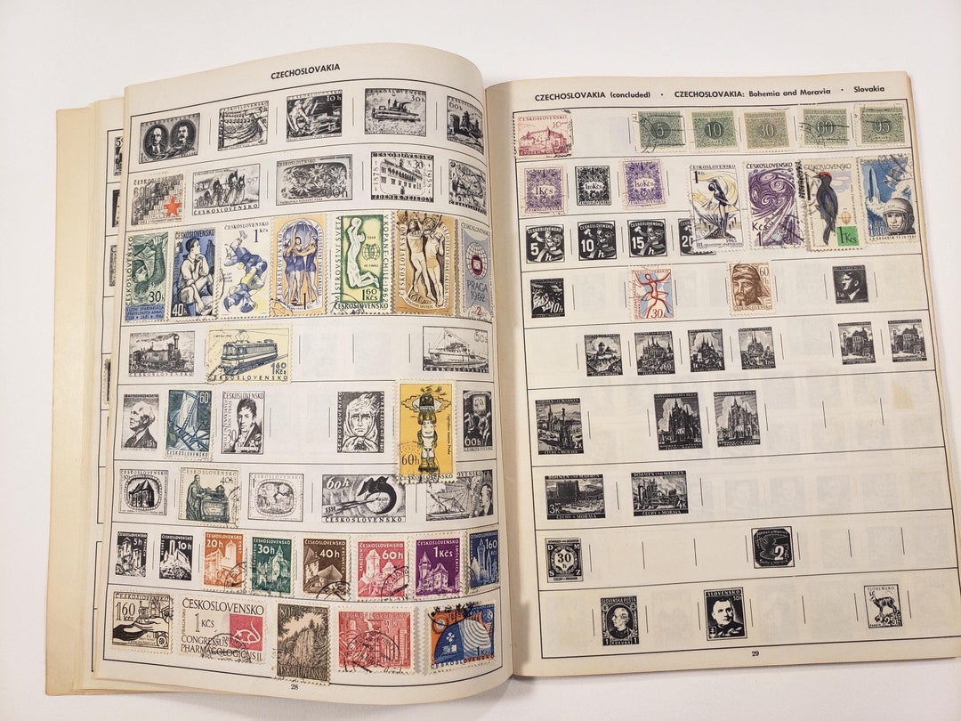 Explorer Stamp Album, Postage Stamp Collecting, Vintage Album, World ...