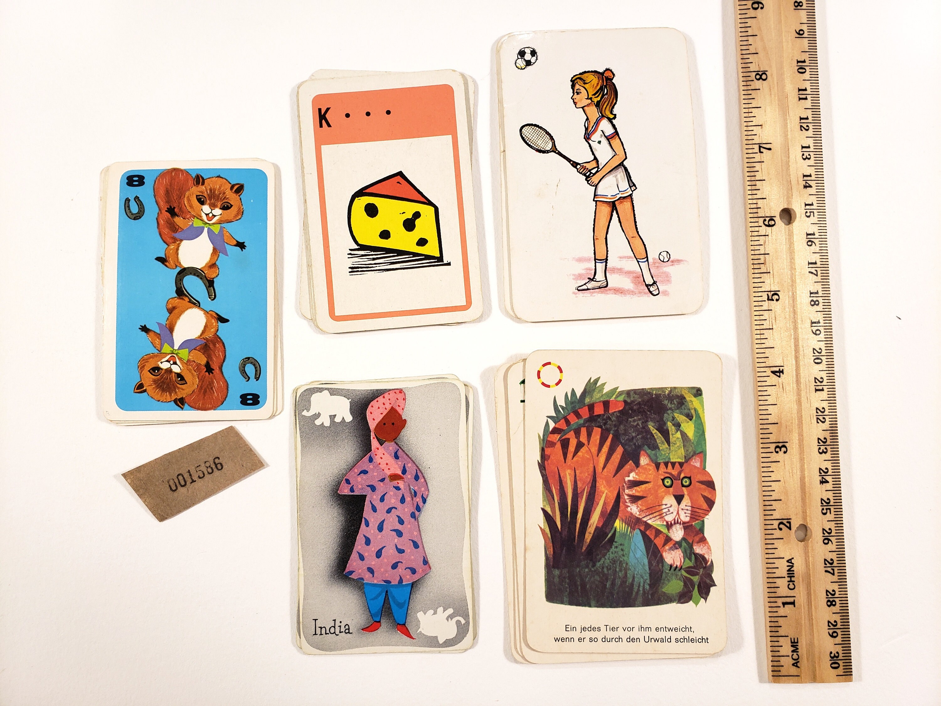 Vintage Children's Playing Cards Mix Vintage Ephemera - Etsy