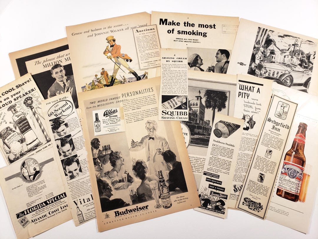 Vintage 1930s LIFE Magazine Advertisements, Vintage Ephemera, Junk ...