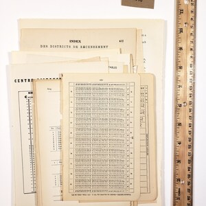 Charts & Graphs Mix, Vintage Paper Ephemera, Old Paper Charts, Vintage ...