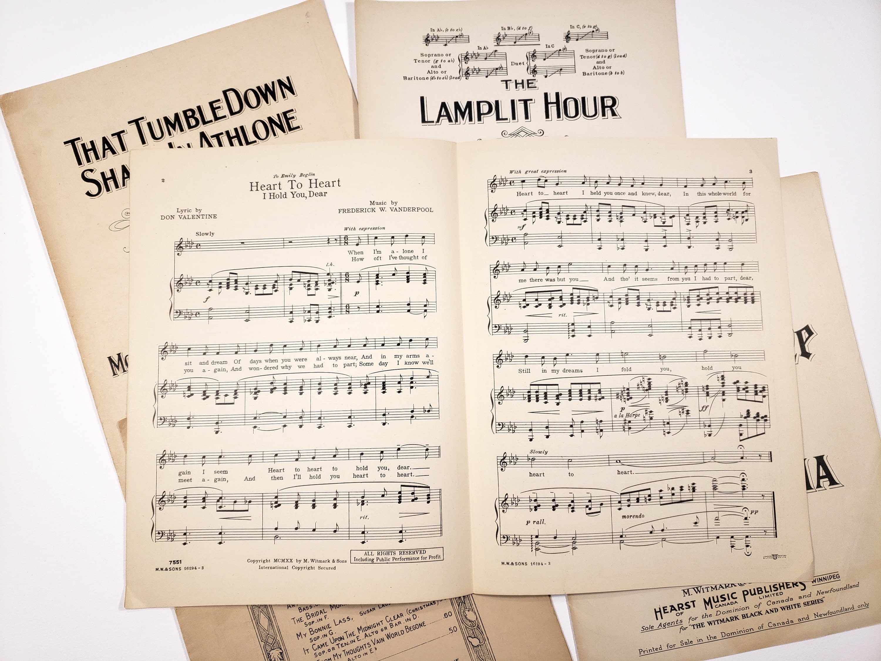 Antique Large Sheet Music Books Vintage Sheet Music Music - Etsy