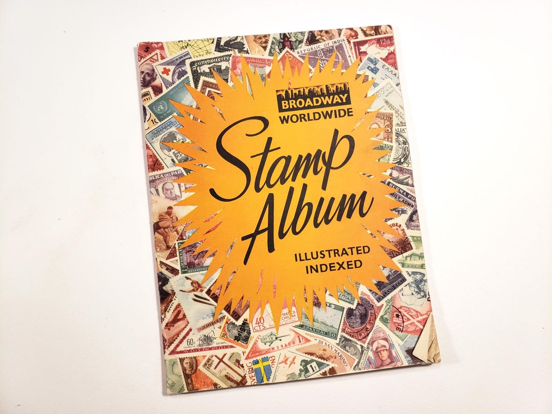 Vintage Stamp Album, Stamp Collection, Vintage, Used, Blank Album ...